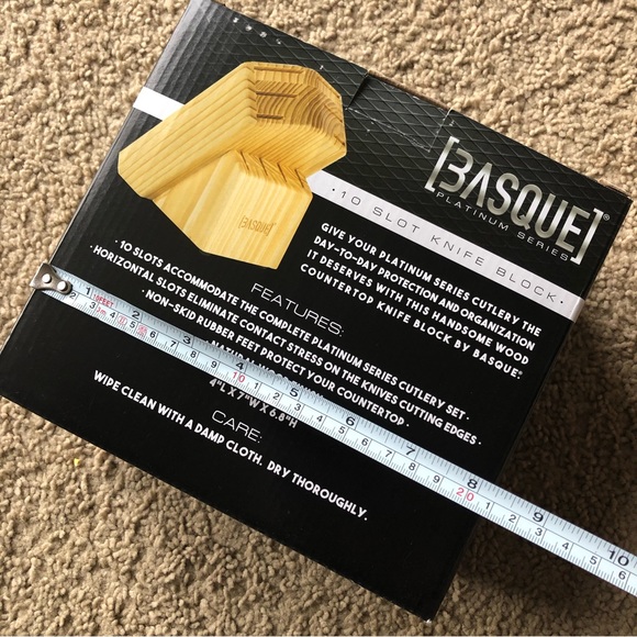 Basque | Kitchen | Basque Platinum Series Slot Knife Block New | Poshmark